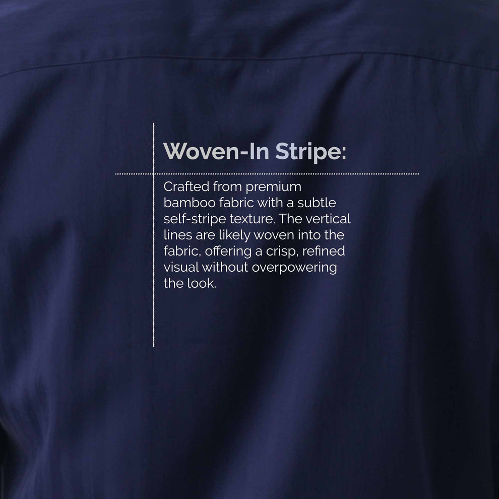 Mens Navy Blue Semi Formal Shirt – TwelveBd