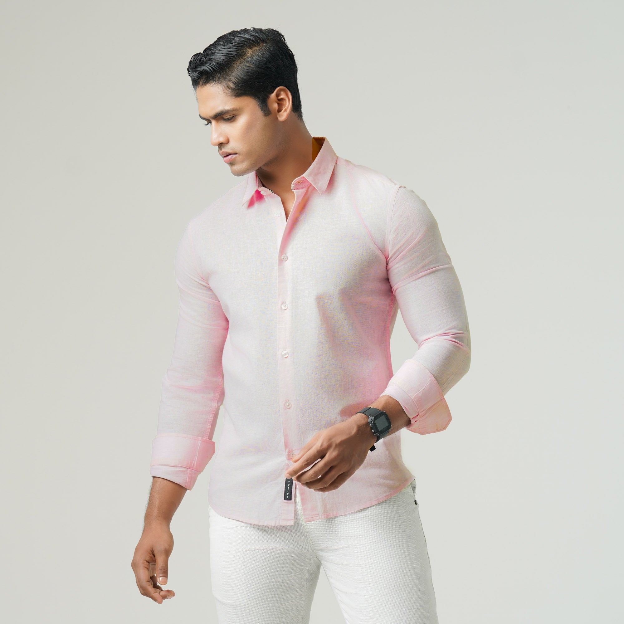 Mens Baby Pink Shirt – TwelveBd