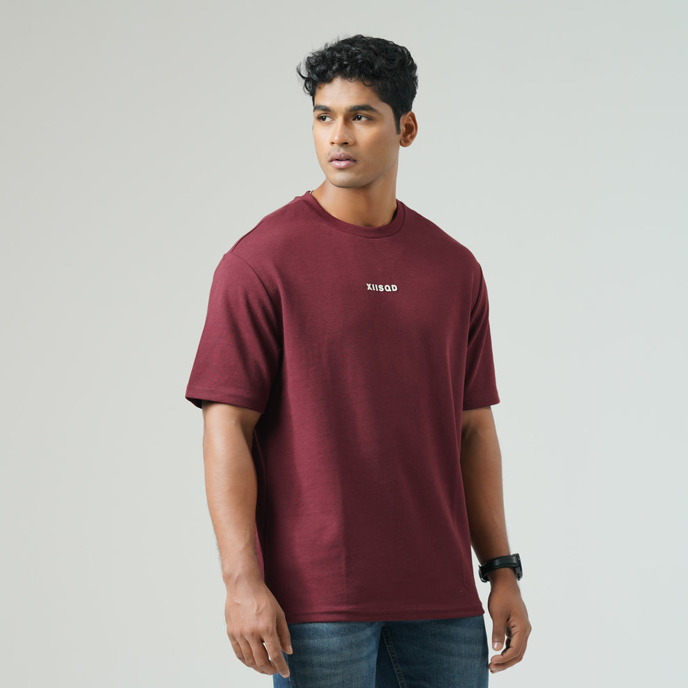 Mens Maroon T-Shirt – TwelveBd