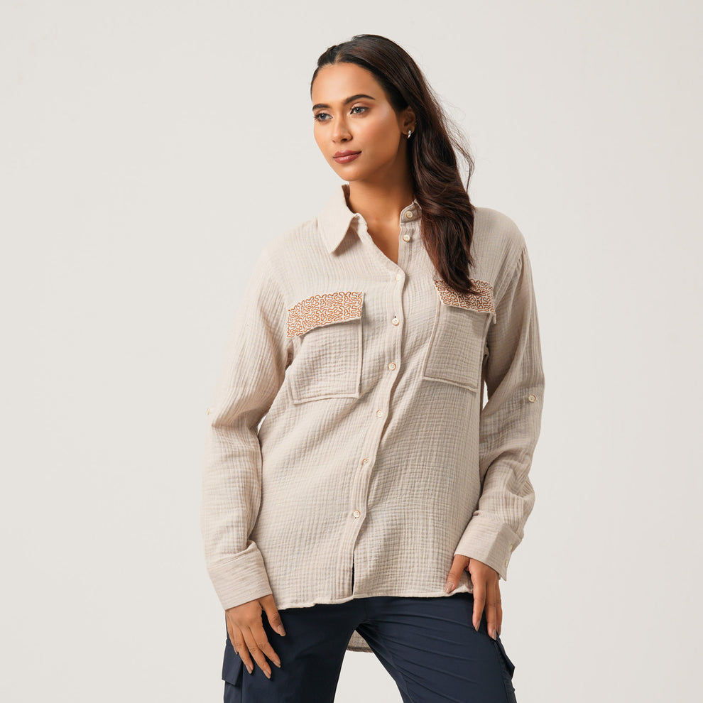 Womens Cream Shirt – TwelveBd