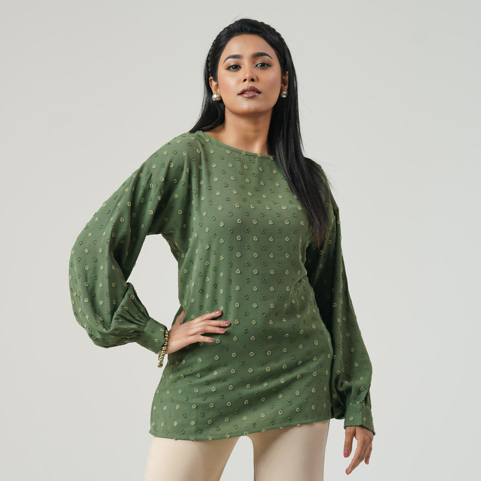 Womens Olive Top – TwelveBd