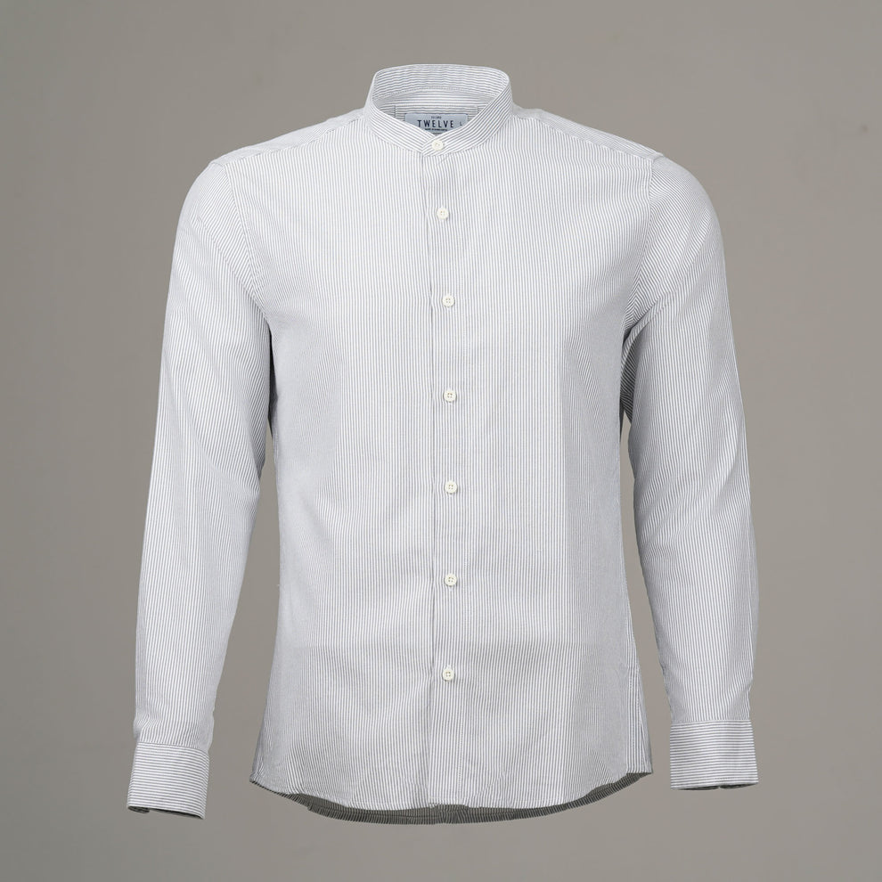 Mens Ash Strip Formal Shirt – TwelveBd