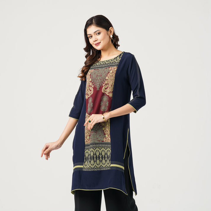 Women’s Georgette Printed Kurti – TwelveBd